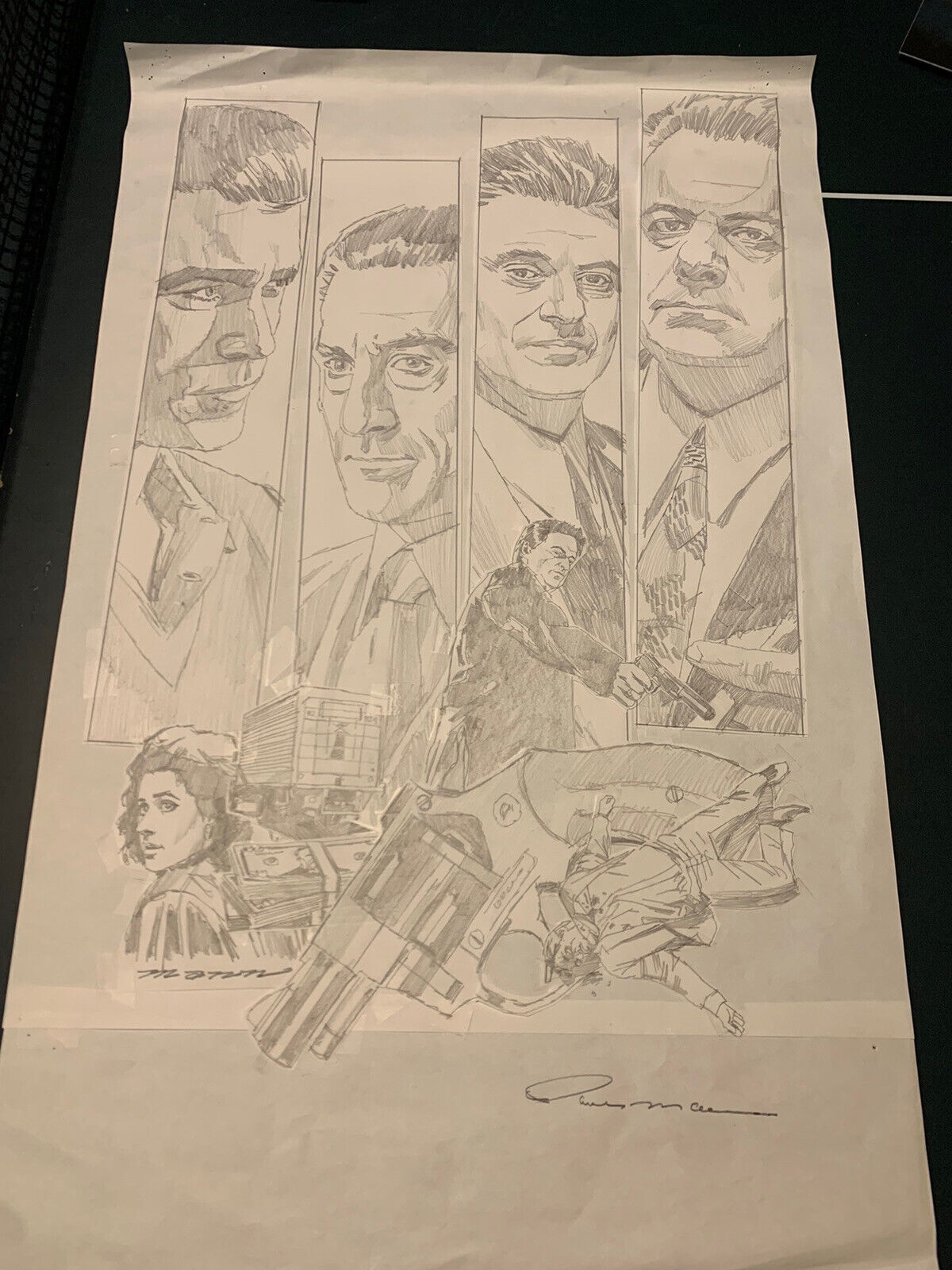 Paul Mann | Good Fellas Original 1/1 Pencils mondo artist De Niro Pesci ...