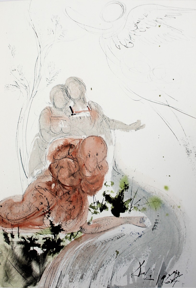 Salvador Dalí | Tobit Catches a Fish (1967) | MutualArt