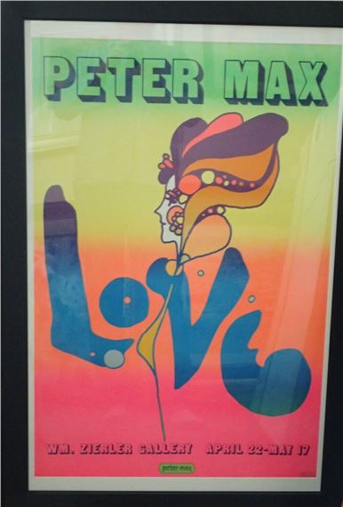 Peter Max | Love 'D' (1968) | MutualArt