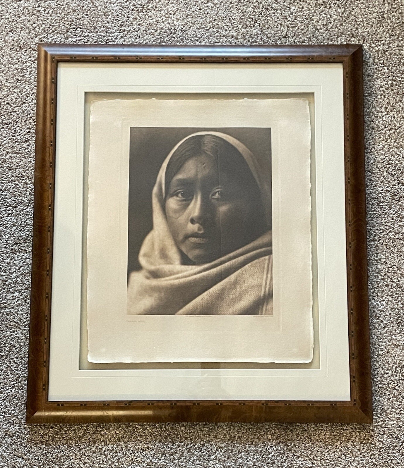 Edward S. Curtis | Photogravure Framed Papago Girl (1907) | MutualArt