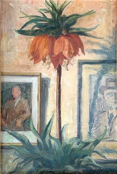Harald Moltke | Still life with flower | MutualArt