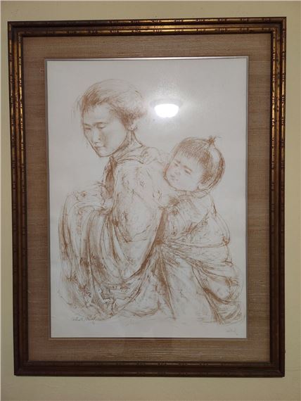 Edna Hibel | Chinese Mother and Baby Artist Proof (2012 - 2022) | MutualArt