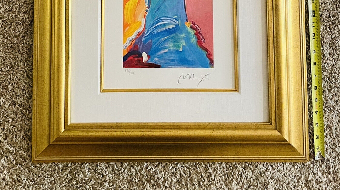 Peter Max | Statue Of Liberty Serigraph Print Matted Framed Signed ...