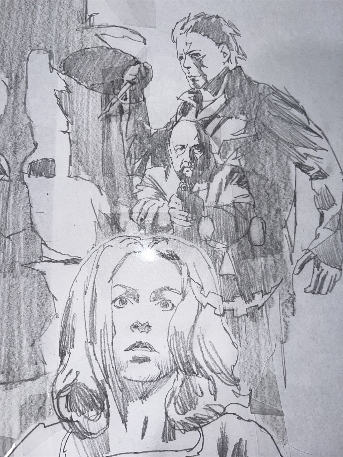 Paul Mann | Halloween II Paul Mann Mondo Print Original Art Pencil ...