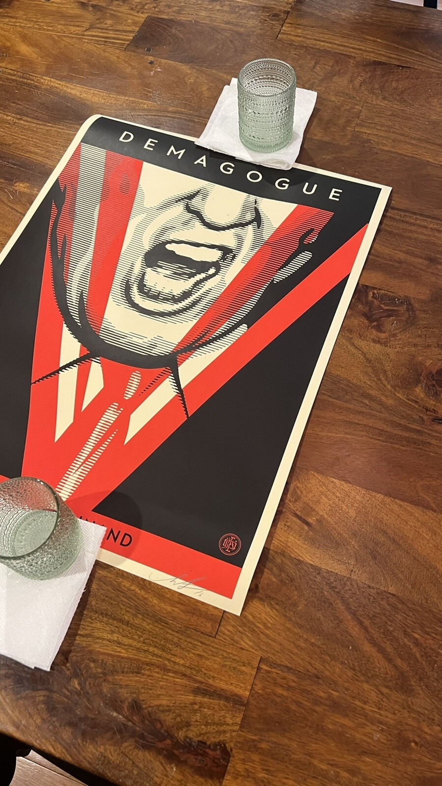 Shepard Fairey | Obey Demagogue Print (Trump) Franz Ferdinand | MutualArt