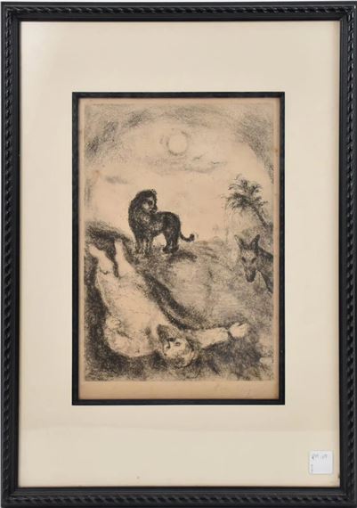 Marc Chagall | Prophet killed by Lion (1956) | MutualArt