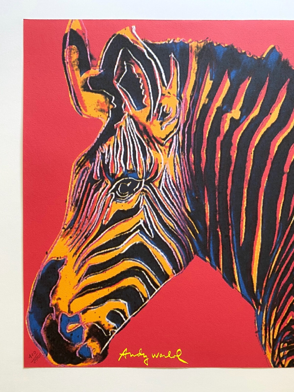 Andy Warhol | GREY'S ZEBRA (1986) | MutualArt