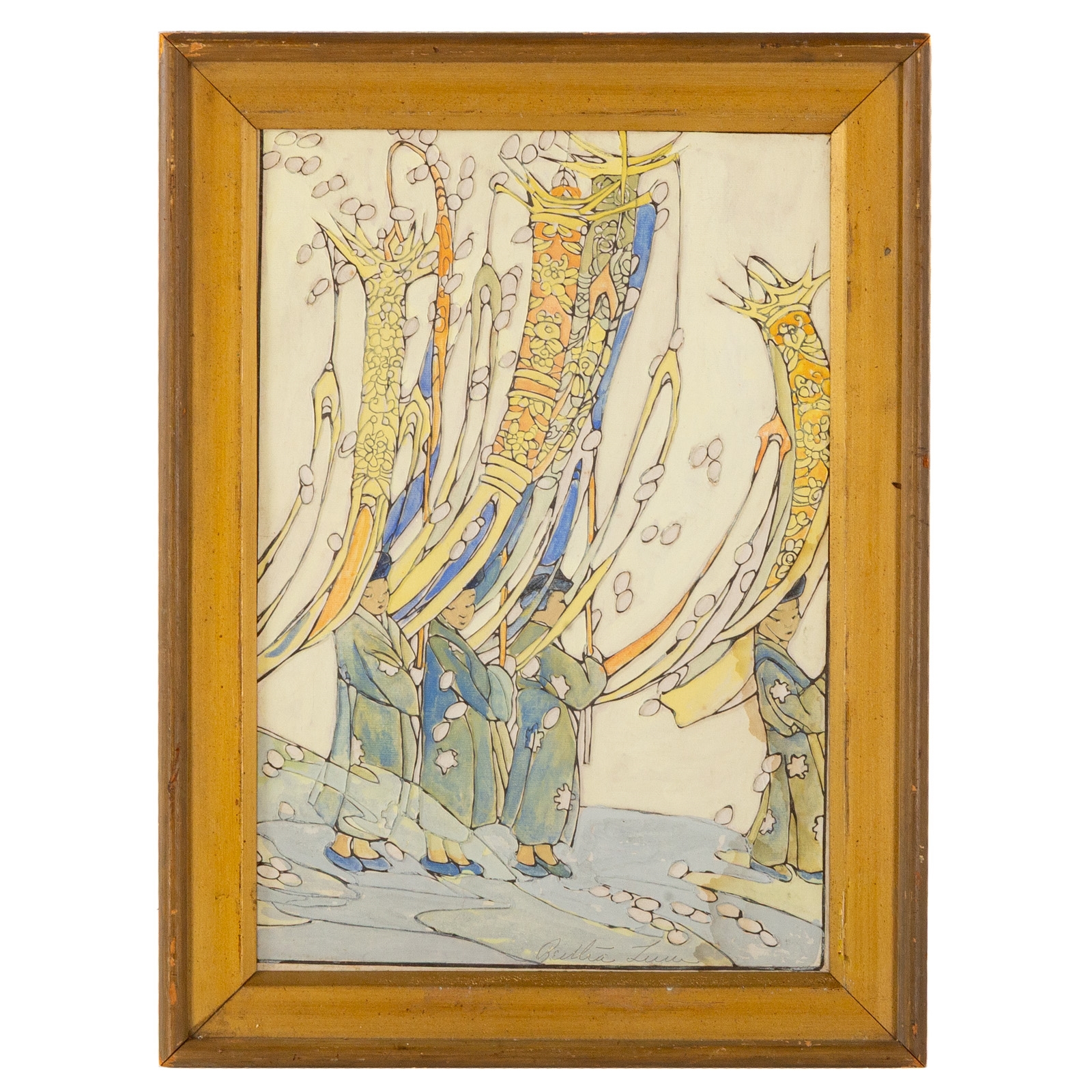 Bertha Lum | A Procession | MutualArt