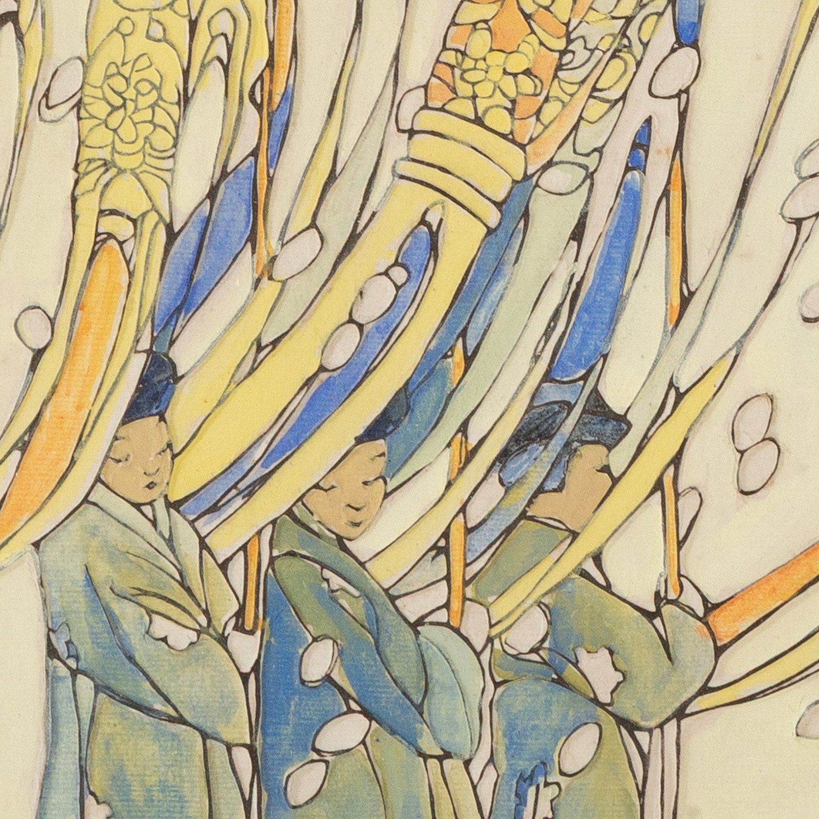 Bertha Lum | A Procession | MutualArt