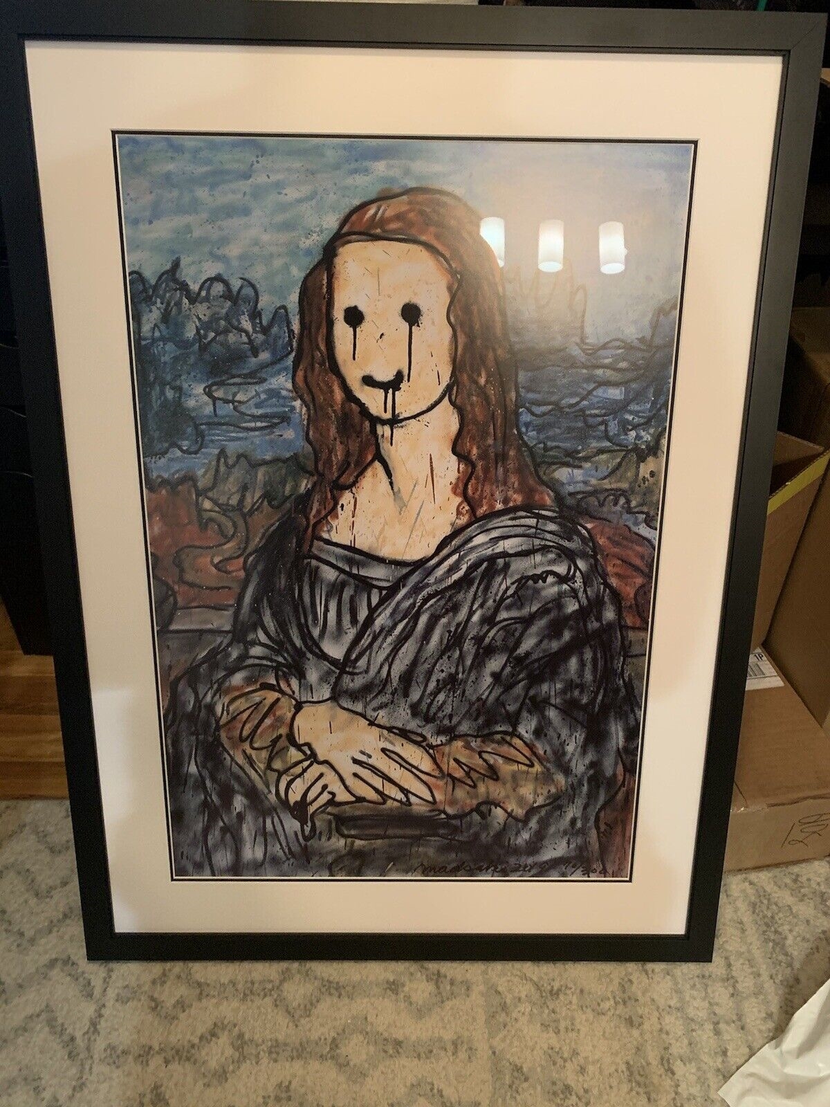 MADSAKI | Mona Lisa AUTHENTIC COMPLEXCON 70/300 Framed Museum Banksy ...