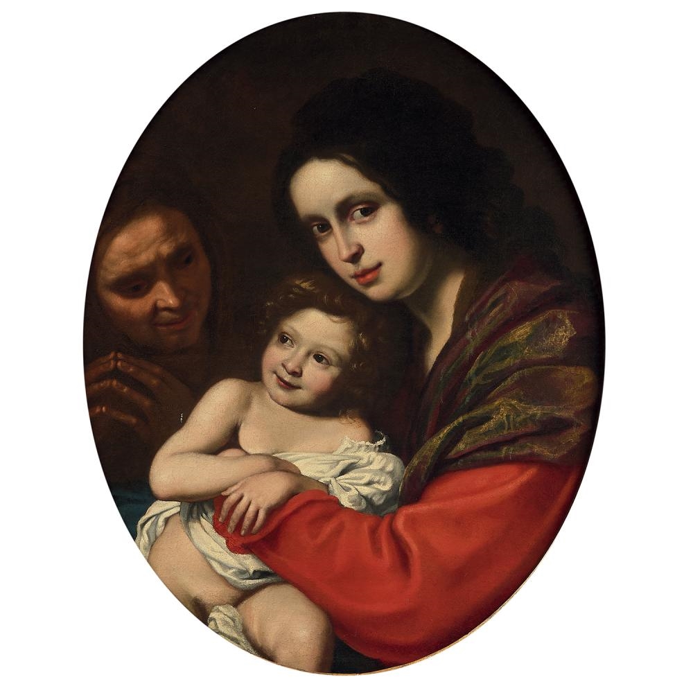 Justus Sustermans | VIERGE A L'ENFANT AVEC SAINTE ANNE | MutualArt
