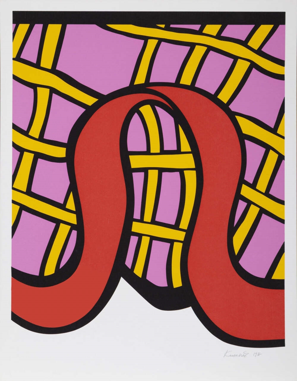 Nicholas Krushenick | Kiss Kiss Candy (Circa 1980) | MutualArt