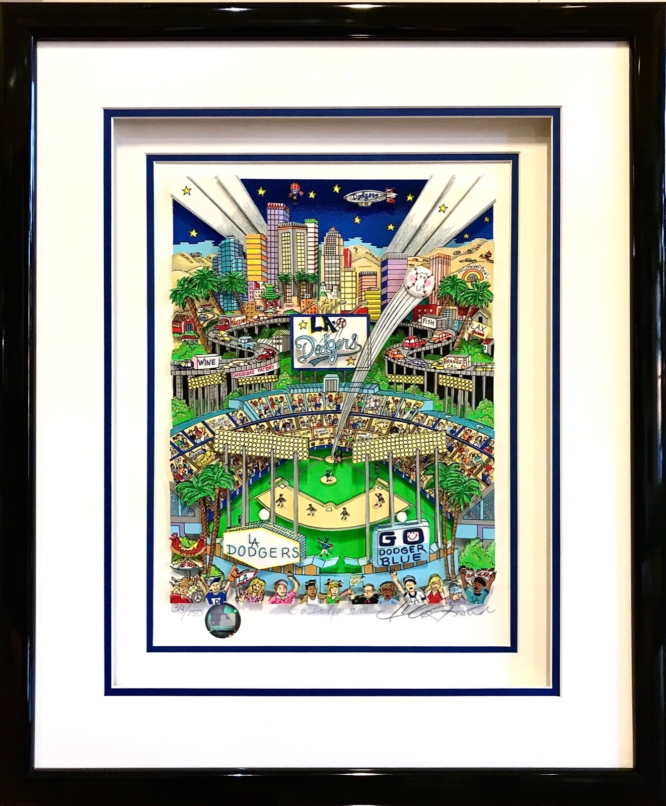 Charles Fazzino | Go Dodger Blue (23) | MutualArt