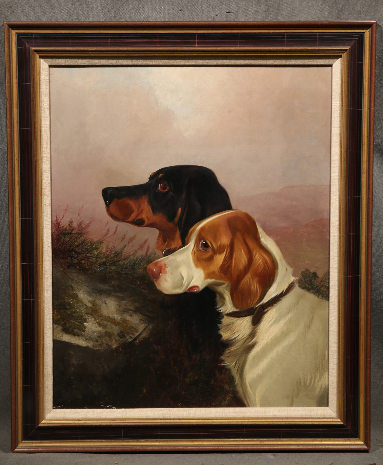 Colin Graeme Roe | 19th Century Pair of English Setters Hunting Dogs in ...