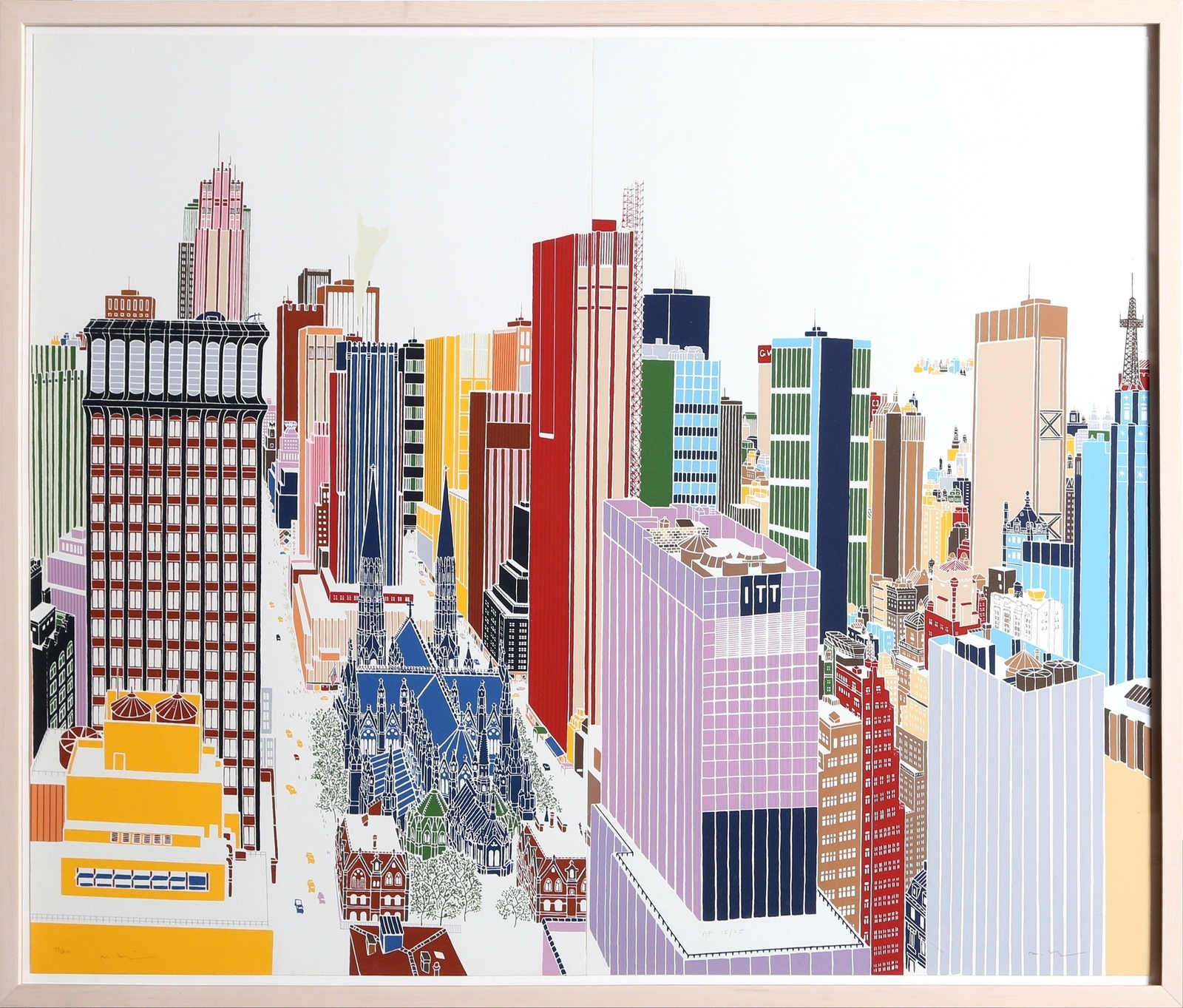 Mori Shizume | New York Skyline 5-6 (1979) | MutualArt