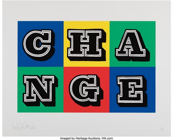 Ben Eine | Change (2016) | MutualArt
