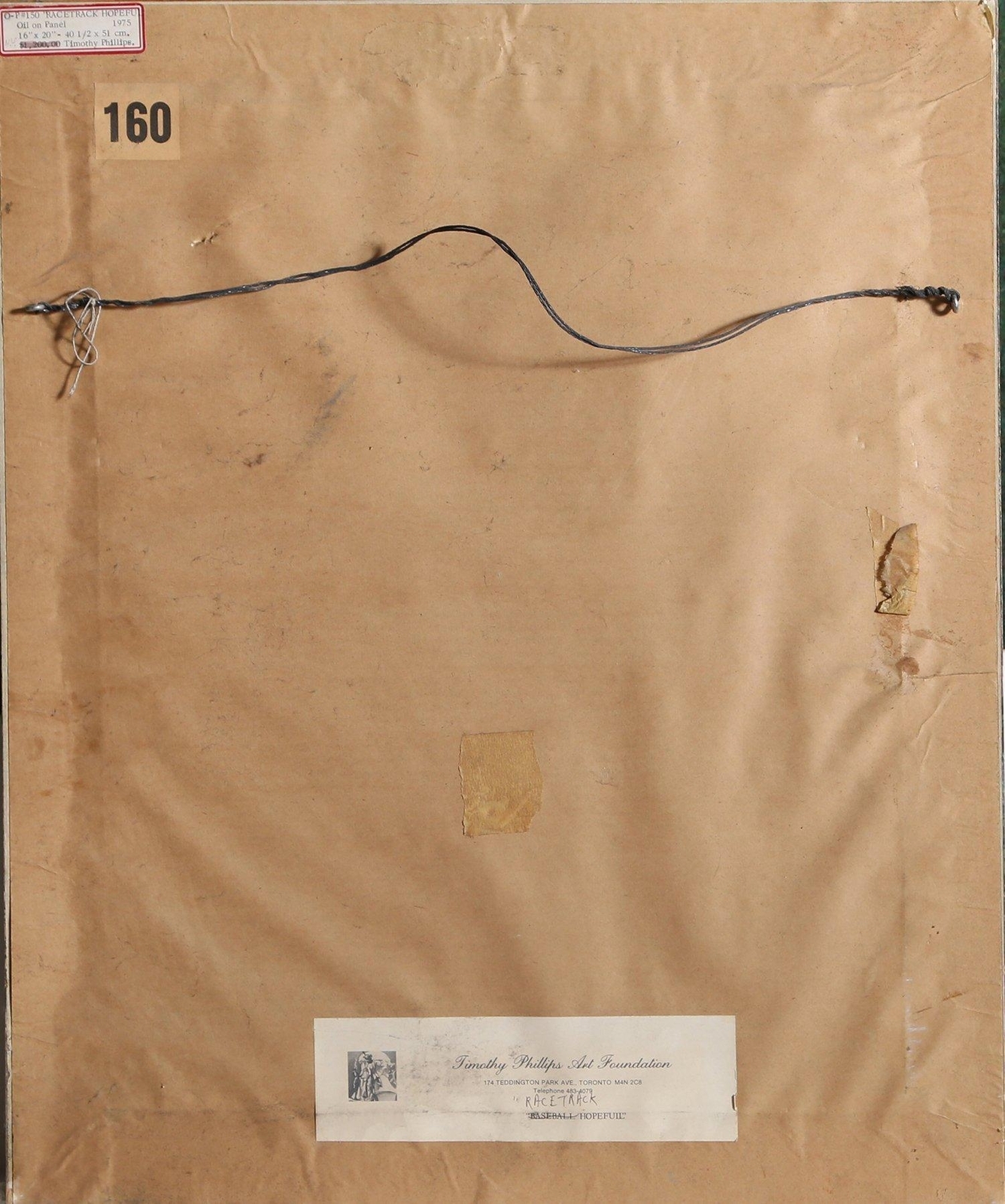 Timothy Phillips | Race Track Hopeful (Jockey Portrait) (1975) | MutualArt