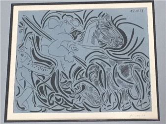 Pablo Picasso | Picador Goading Bull | MutualArt