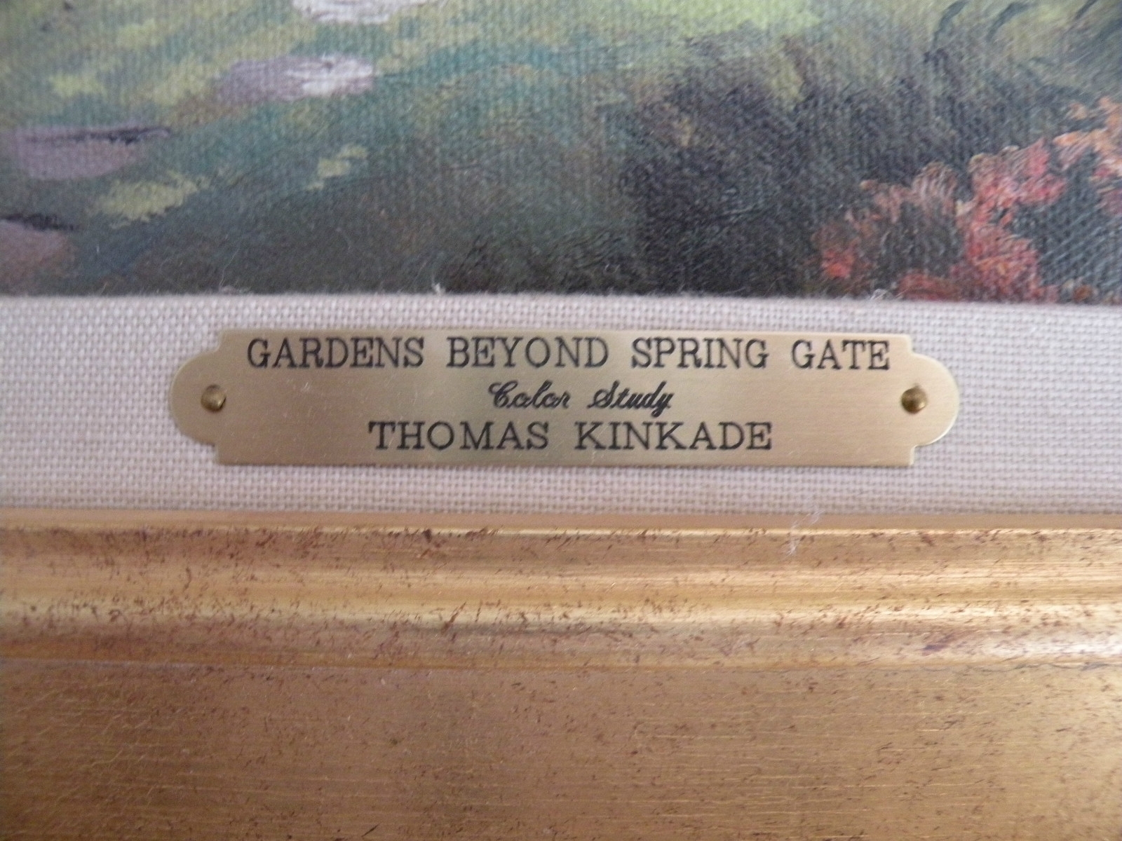 Thomas Kinkade | Gardens Beyond Spring Gate (1998) | MutualArt