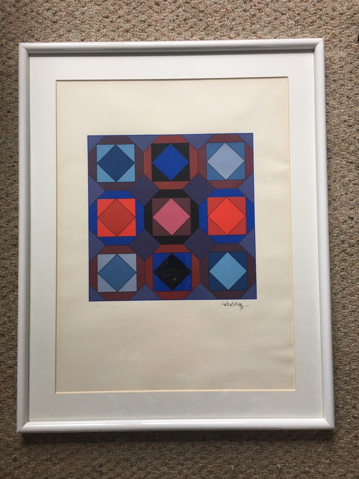 Victor Vasarely | Untitled Serigraph Artist PROOF (Épreuve d'Artist) EA ...