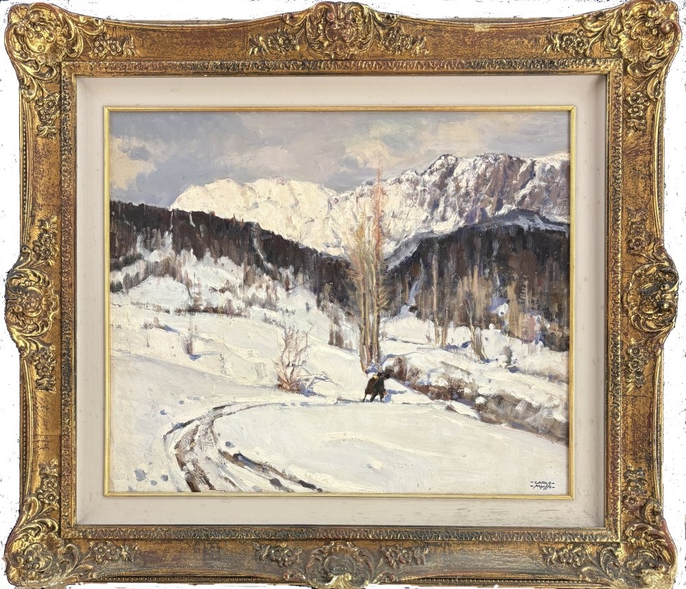 Carlo Musso | Brusson sotto la neve | MutualArt