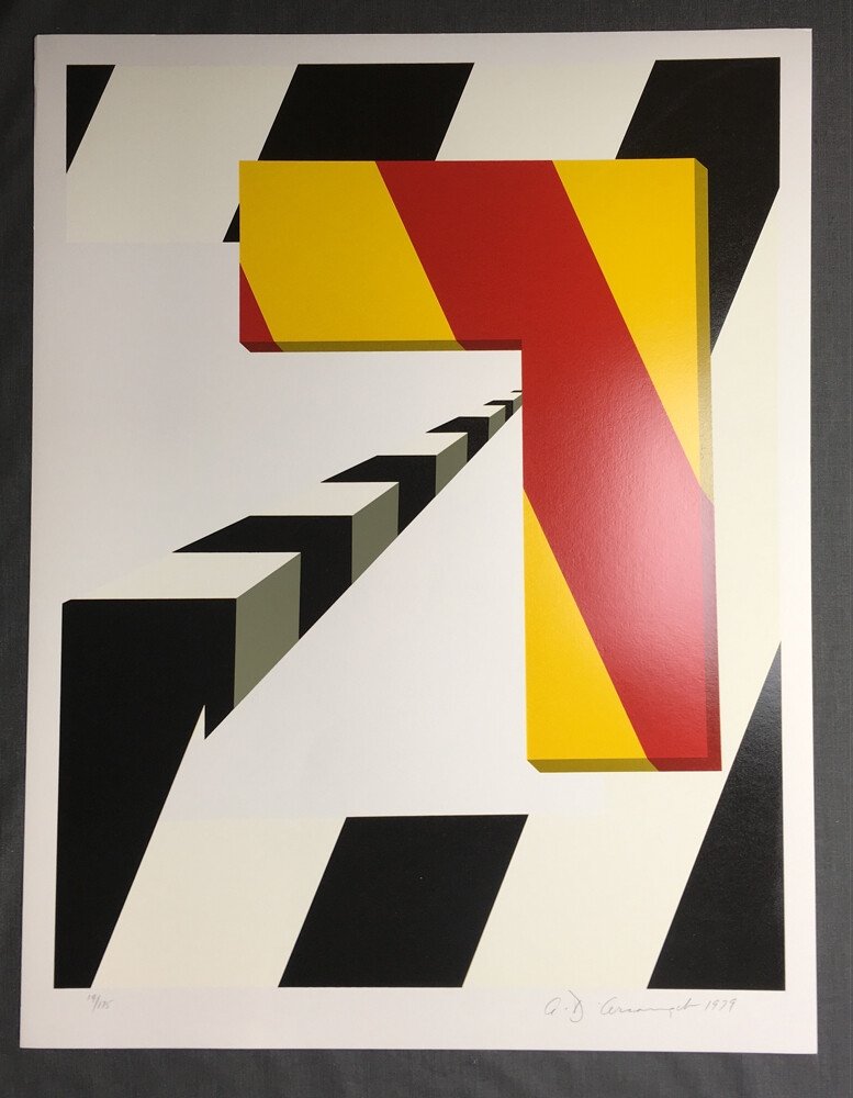Allan D'Arcangelo | Allan D'Arcangelo Left Turn 1979 Original Serigraph ...