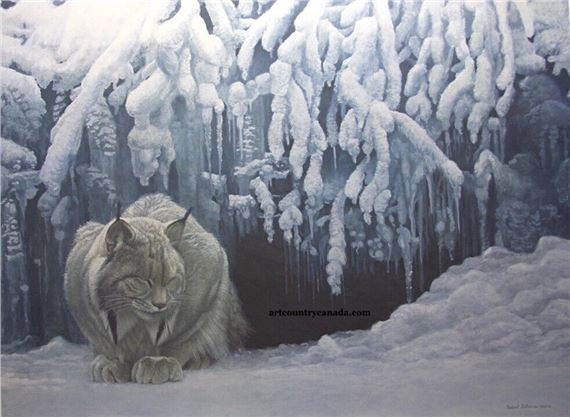 Robert McLellan Bateman | Dozing Lynx (2012 - 2017) | MutualArt