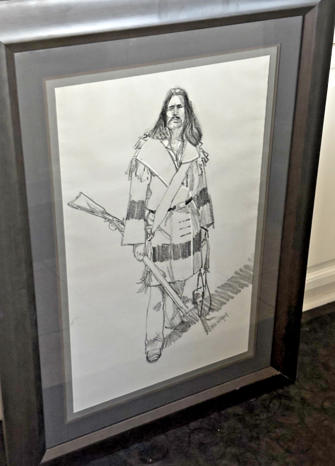 Hollis Williford | Original drawing featuring Len Chmiel as the model ...