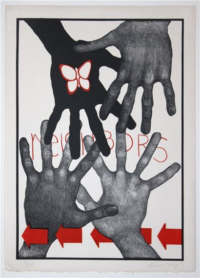 Bernie Casey | NEIGHBORS Lithograph Print (1977) | MutualArt
