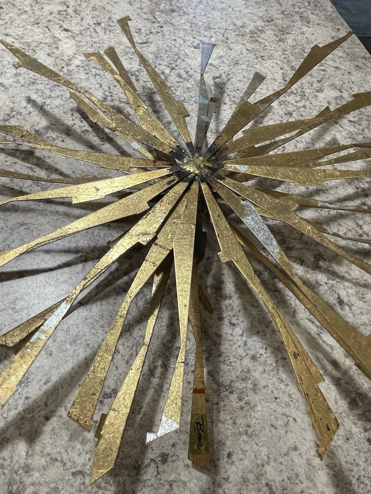 William Bowie | MCM Brutalist Mid Century Modern Starburst Wall ...