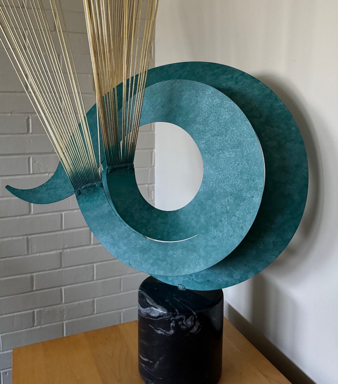 Curtis Jeré | Vintage Kinetic Jeré Mixed Metal Spiral Spokes Sculpture ...