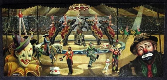 Jon Helland | CLOWN CIRCUS | MutualArt