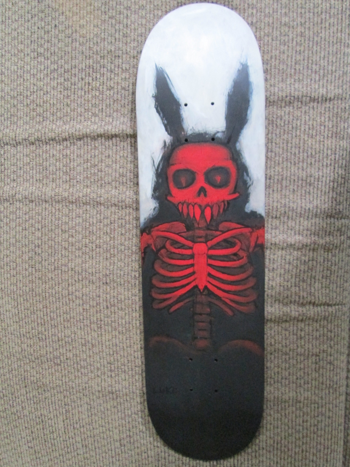 Luke Chueh | original skateboard deck painting (2000) | MutualArt