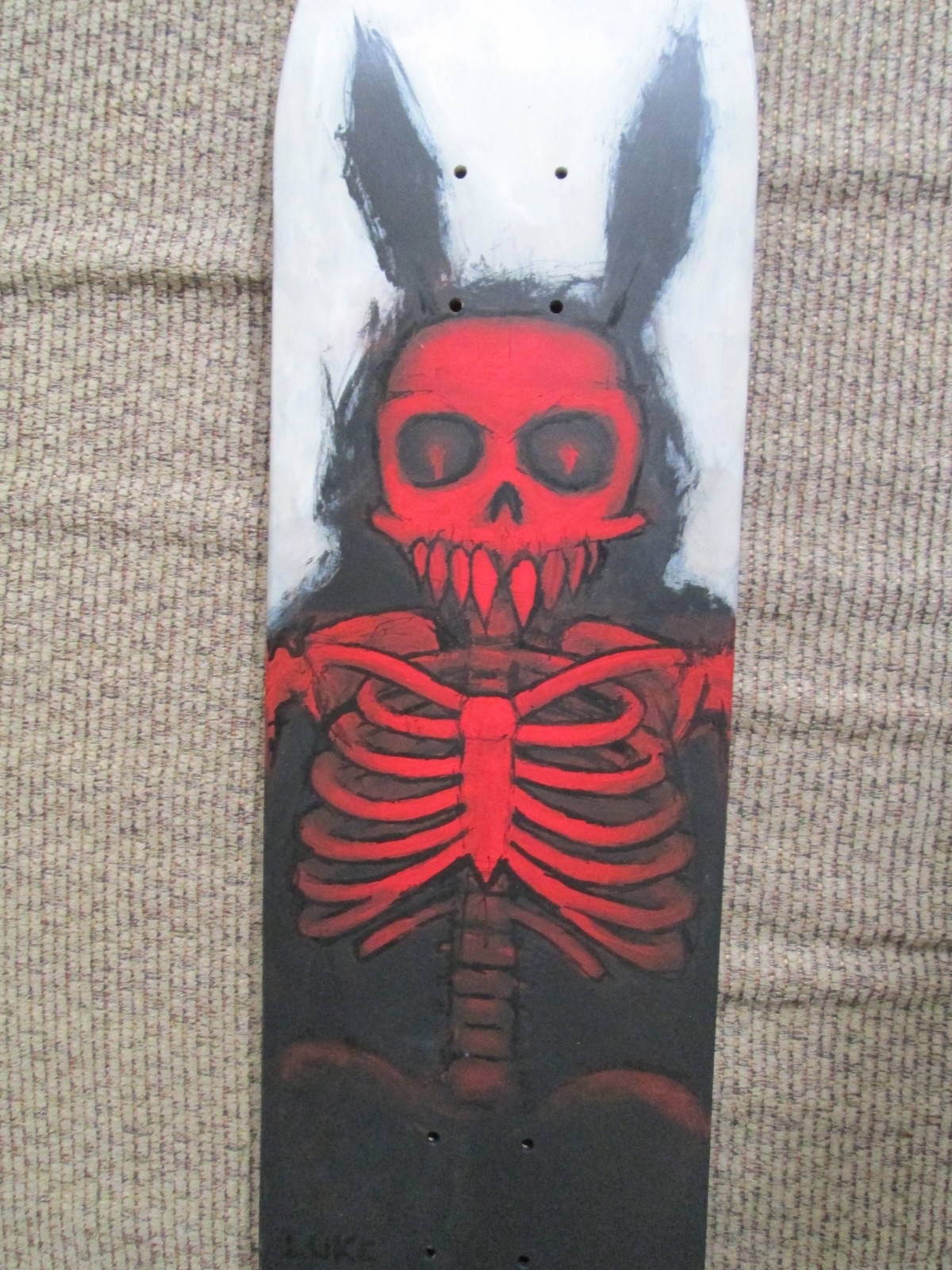 Luke Chueh | original skateboard deck painting (2000) | MutualArt