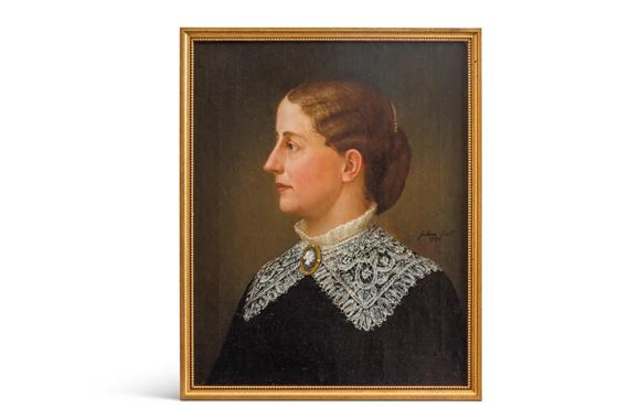 Julian Scott | A Portrait of Isabella Penn Smith Fleming C. (Circa 1883 ...