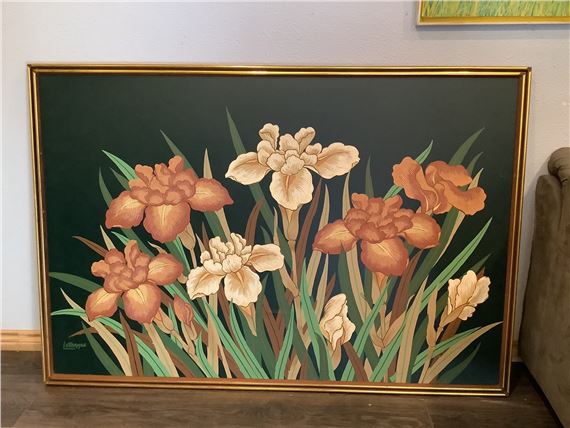 Letterman | MCM 70s Letterman Oil Painting (1970) | MutualArt