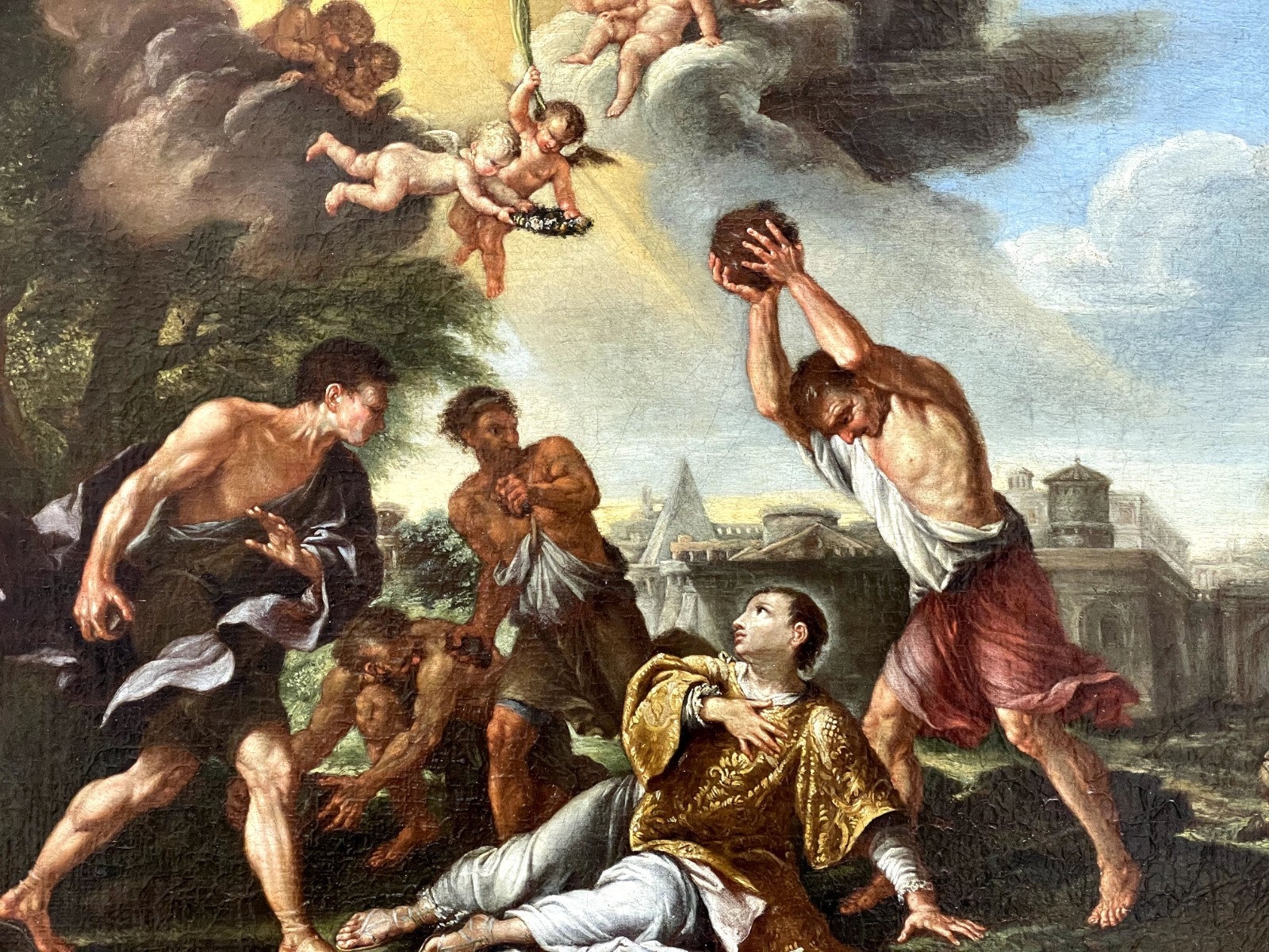 Filippo Lauri | Steinigung von Santa Stefano (1623 - 1694) | MutualArt