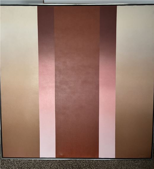 Peter Mack | Stripes Painting Original Signed MINT OOAK (1980) | MutualArt
