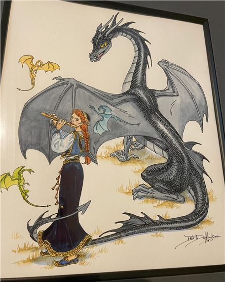 Lela Dowling | Menolly Dragonriders of Pern ORIGINAL Art Painting ...