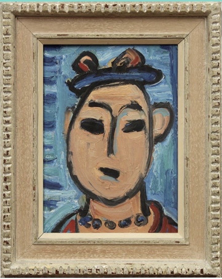Georges Rouault | Abstract Portrait of a Woman in the Manner of George ...
