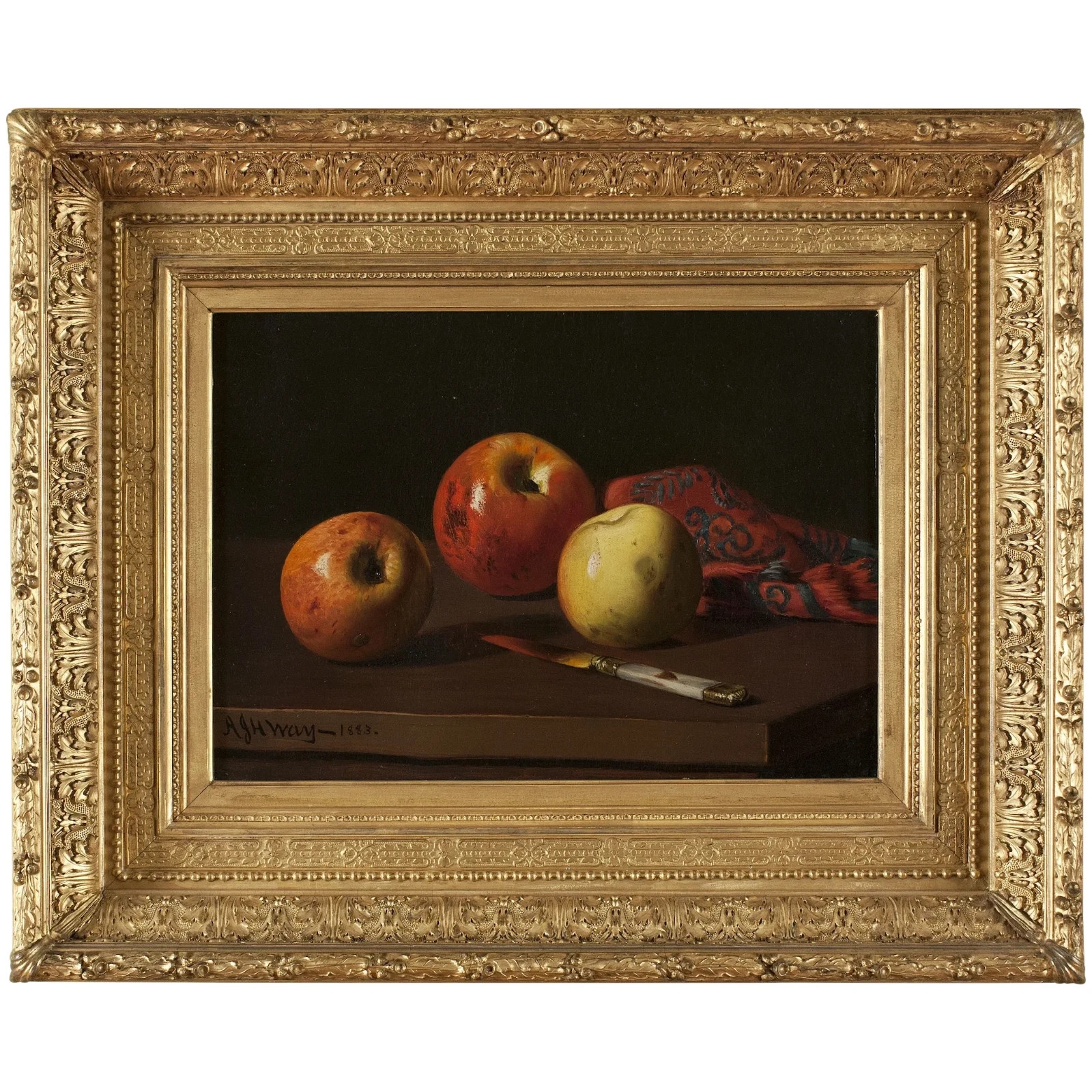 Andrew John Henry Way | Still Life with Apples (1883) | MutualArt