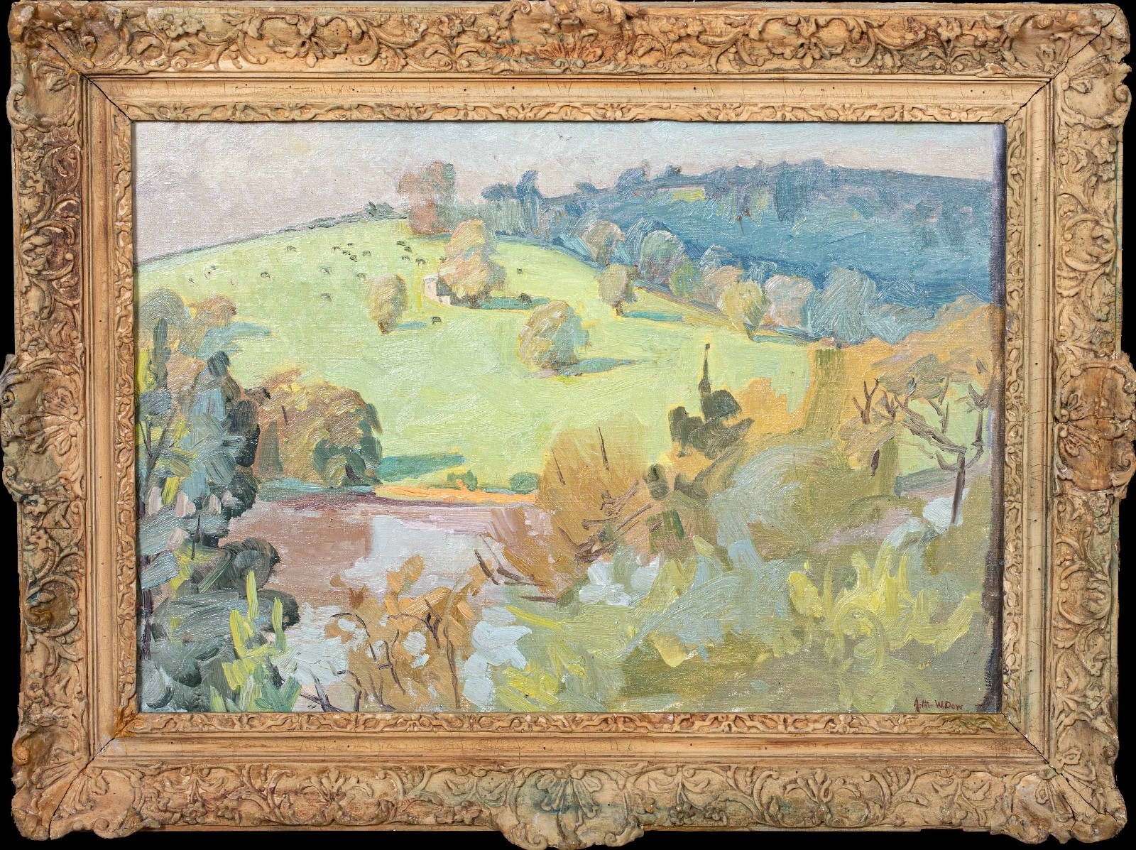 Arthur Wesley Dow | 1900 American Impressionist Landscape Ipswich ...