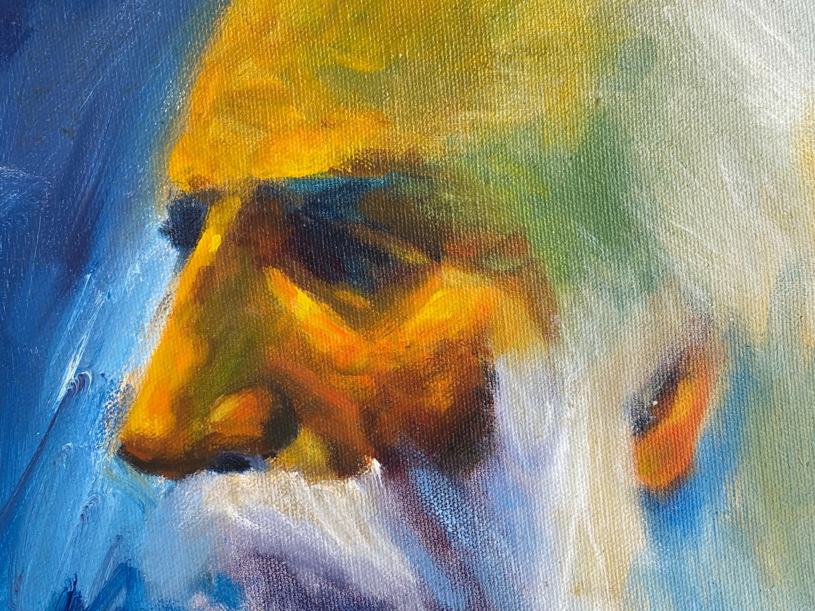 Luis Carlos Rodriguez | Self-Portrait Oil on Canvas Original Vintage ...