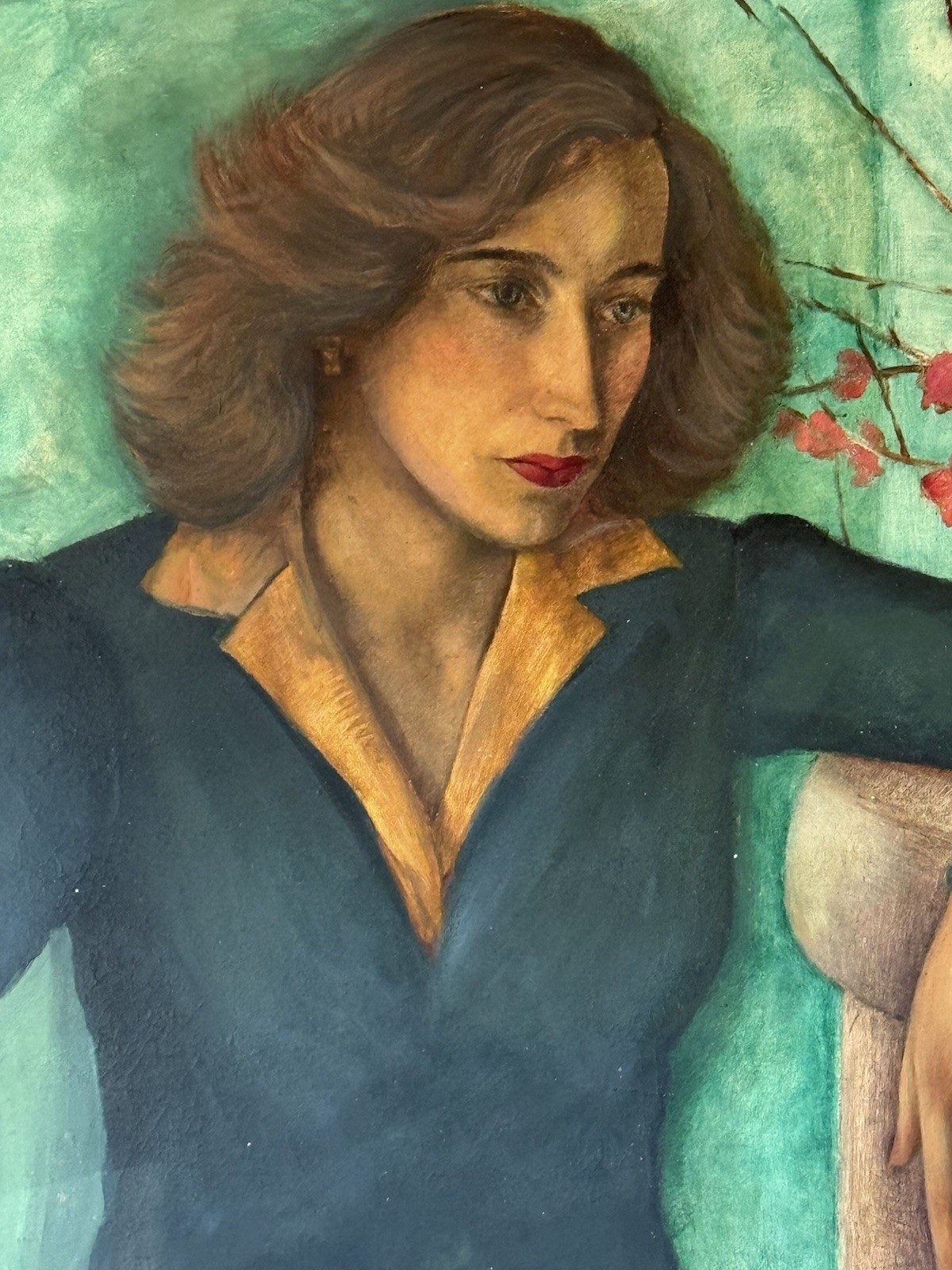 William Earl Singer | WOMAN PORTRAIT OIL PAINTING (1943) | MutualArt