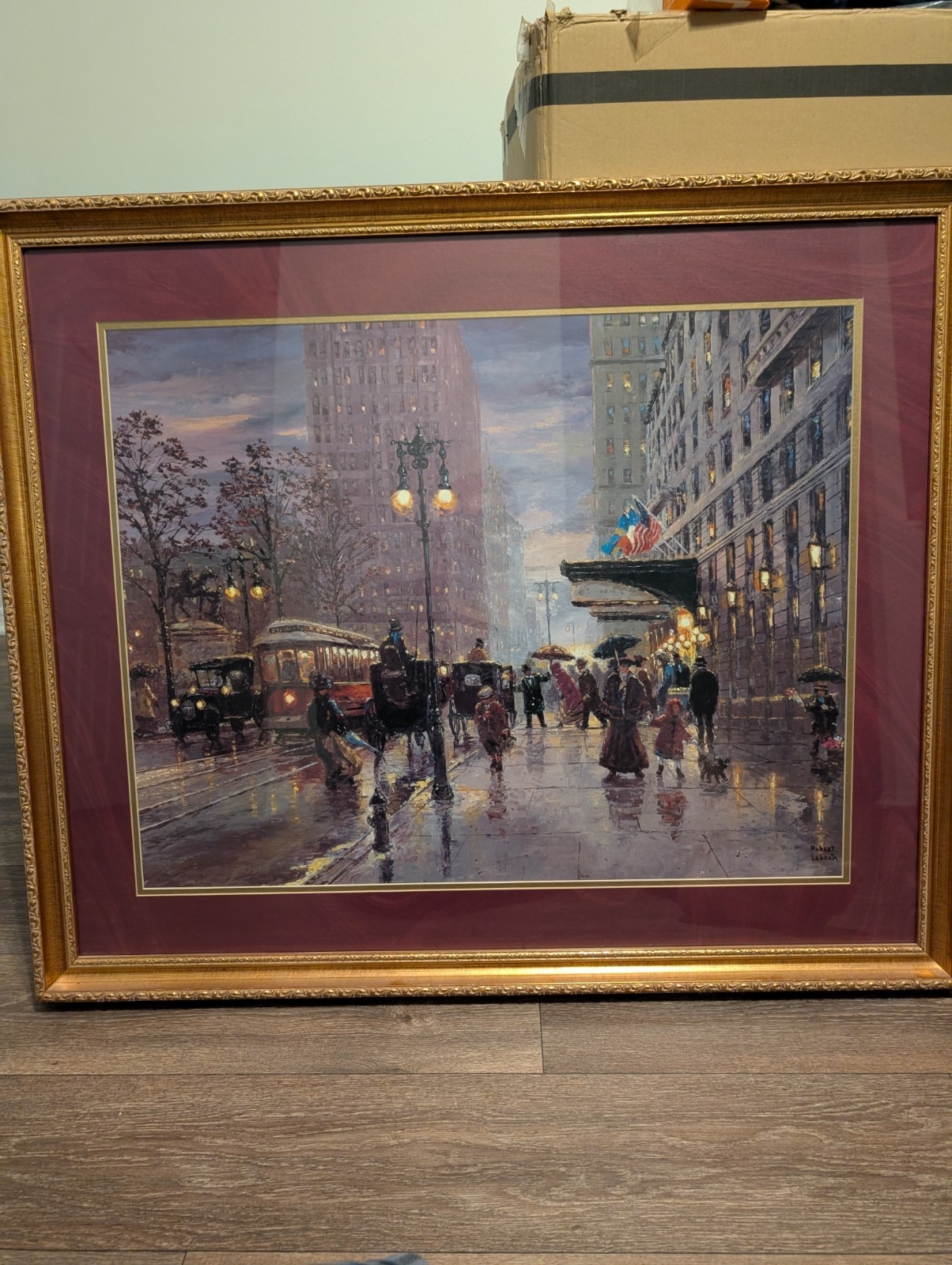 Robert Lebron | Robert LeBron Signed Oil Painting Large | MutualArt