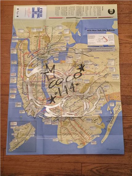 Coco 144_Robert Gualtieri | Coco 144 New York City Subway Map Graffiti ...