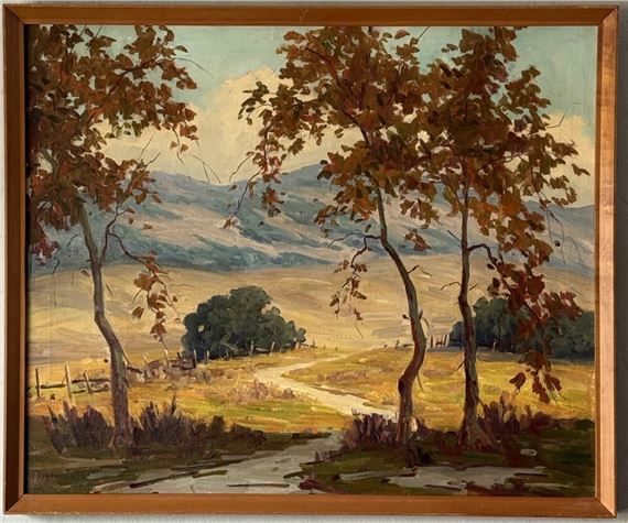 Eugene Dunlap | Antique California Plein Air Landscape Oil Painting ...