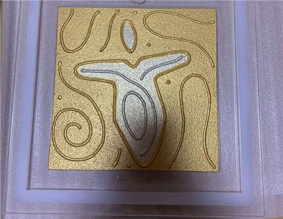 Andy Lakey | Gold Angel Painting Original Acrylic Painting | MutualArt