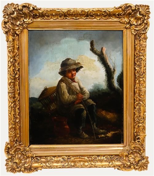 Thomas Barker of Bath | Early 19th Century Oil, Farm Boy (Early 19th ...