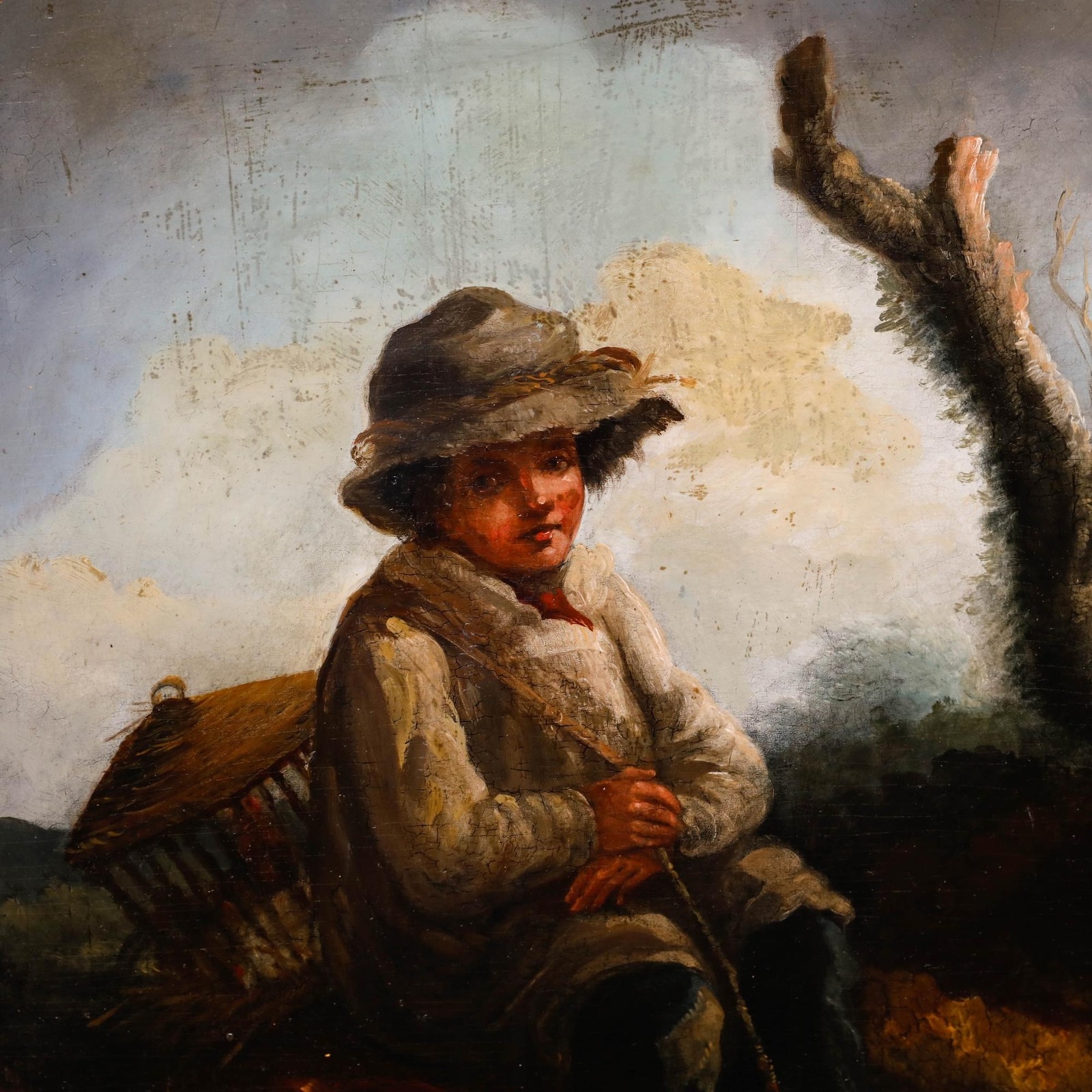 Thomas Barker of Bath | Early 19th Century Oil, Farm Boy (Early 19th ...